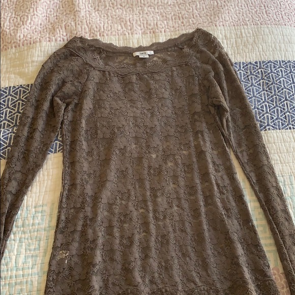 Bar III | Tops | Bar Iii Lace See Through Shirt | Poshmark